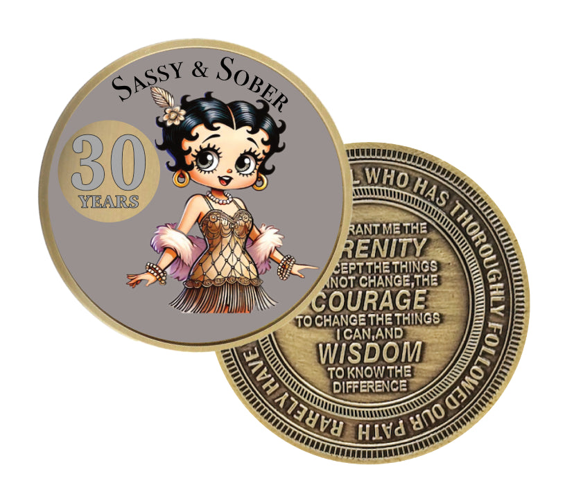 Betty Boop Style AA Chip - Celebrate Every Milestone — MY RECOVERY STORE