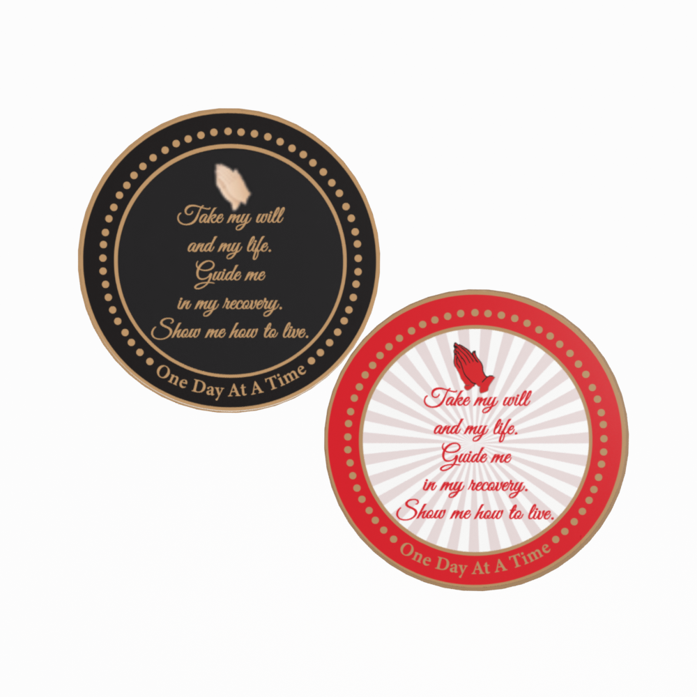 NA 3rd Step Prayer Chip — MY RECOVERY STORE