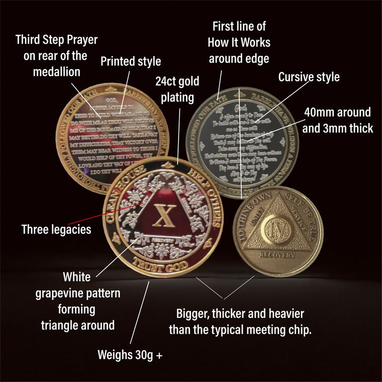 Yearly Medallions — MY RECOVERY STORE